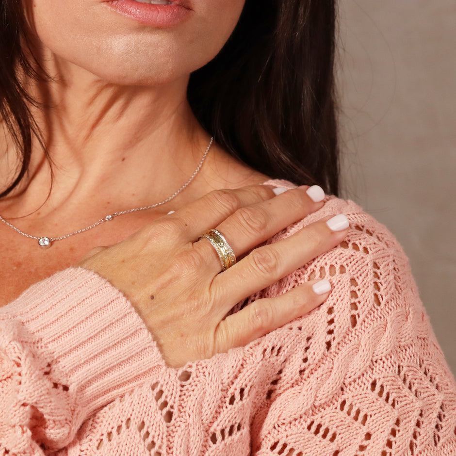 Spinner Rings for Women | Sterling Silver Spinner Rings – Ideaure