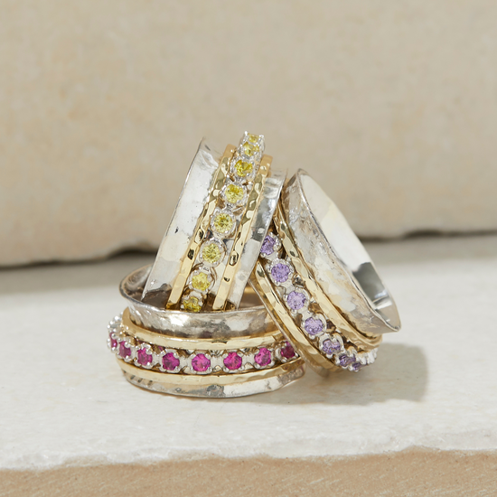 Aria Birthstone Spinner Ring – Ideaure