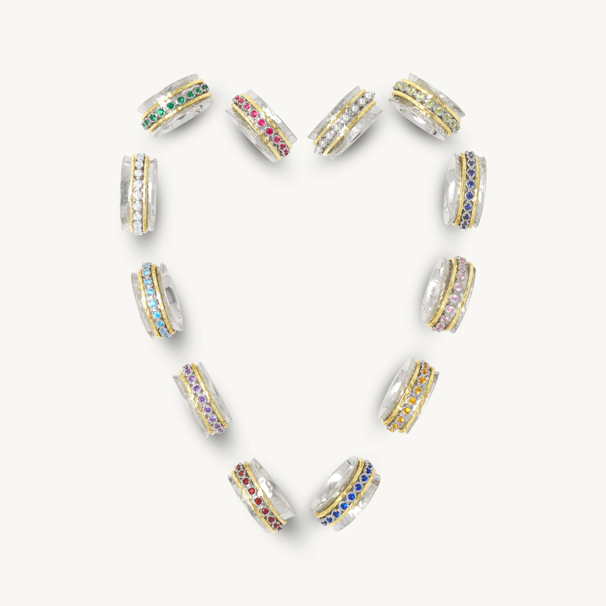 Aria Birthstone Spinner Ring – Ideaure