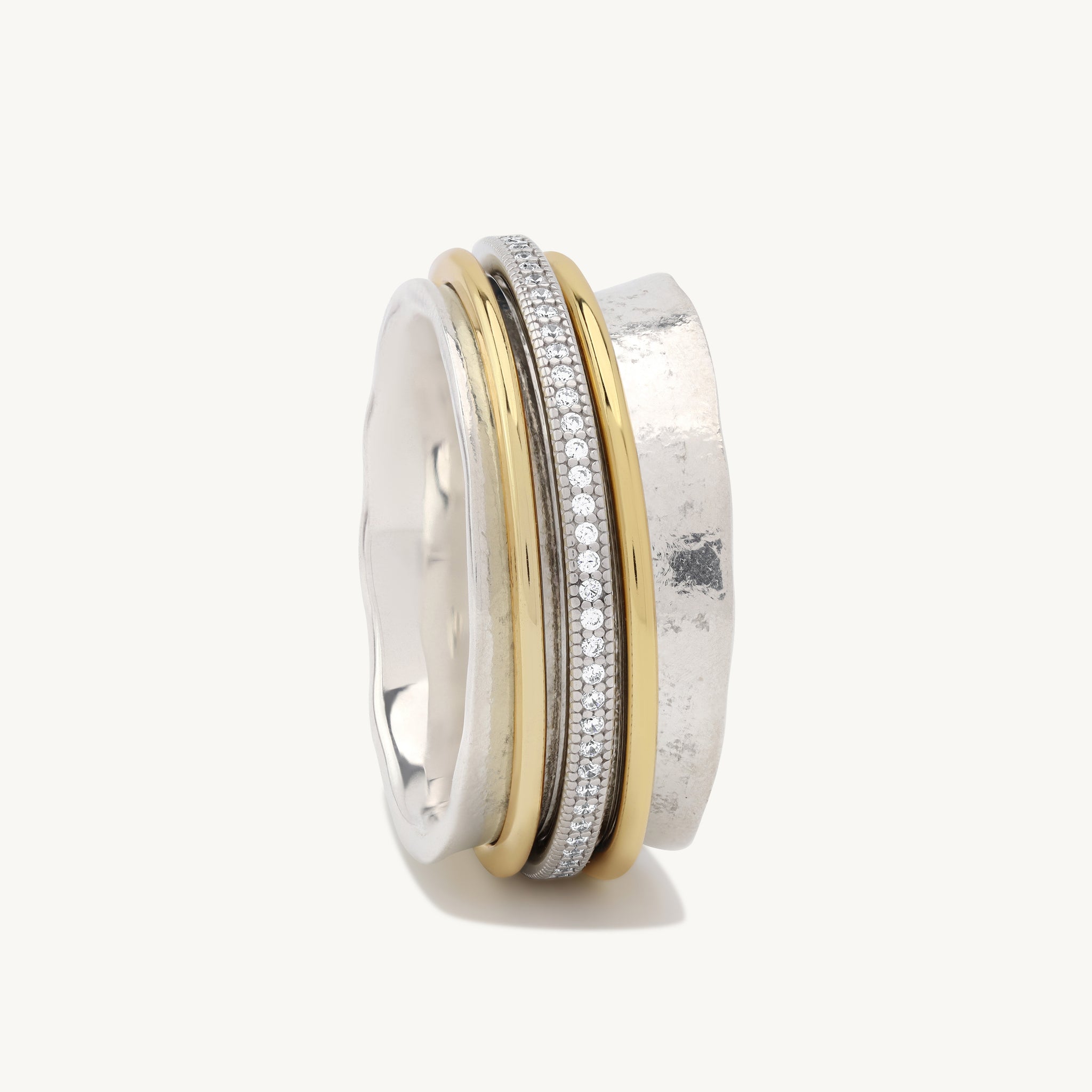 Aria Minimalist Spinner Ring – Ideaure