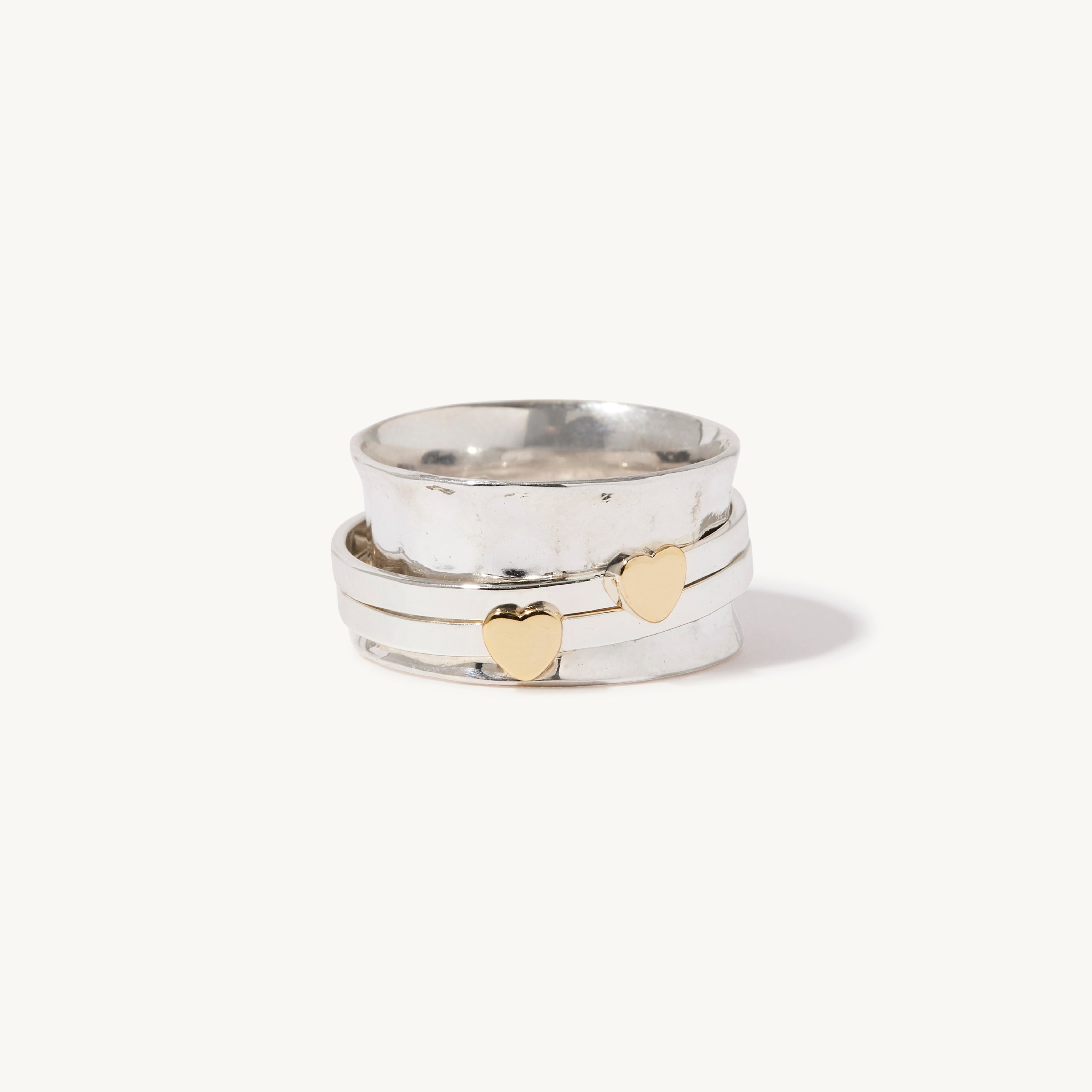 Pia Heart Spinner Ring – Ideaure