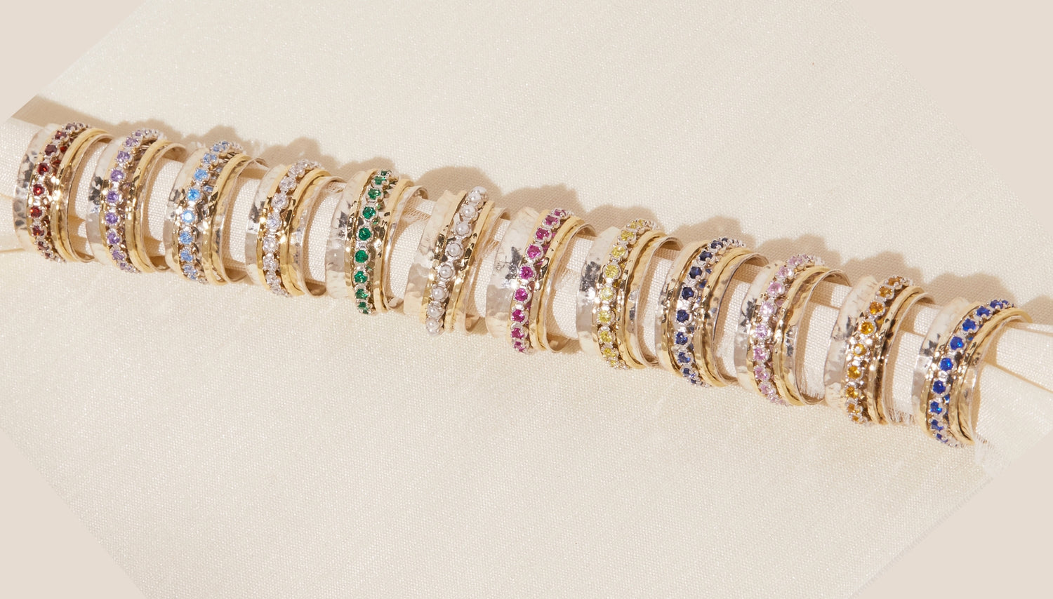 Aria Birthstone Spinner Ring – Ideaure