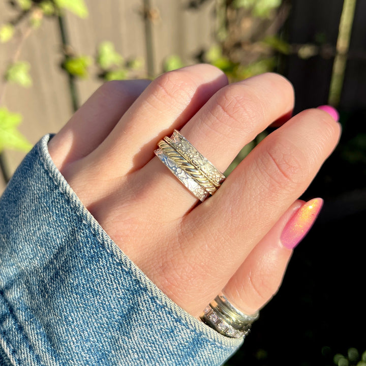 Spinner Rings for Women | Sterling Silver Spinner Rings – Ideaure
