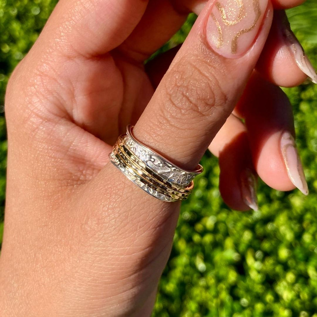 Spinner Rings for Women | Sterling Silver Spinner Rings – Ideaure